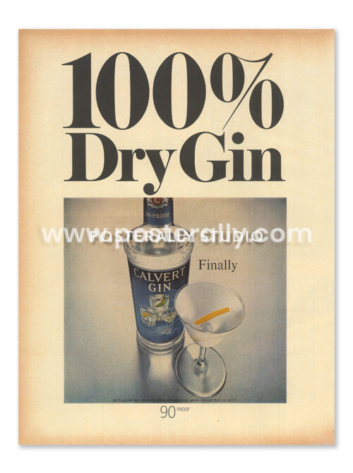Calvert Gin (1968) – Posterally Studio