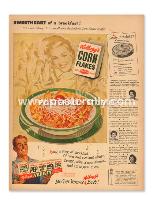 Corn Flakes (1950's) – Posterally Studio
