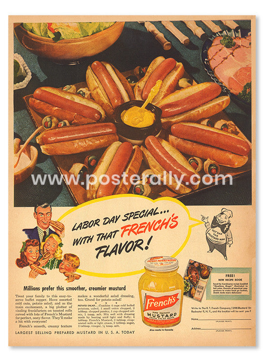 French's Mustard (1946) – Posterally Studio