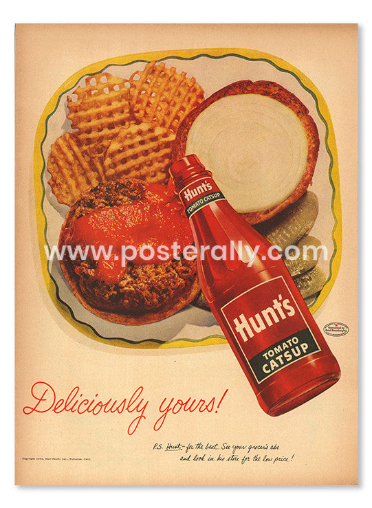 Hunts Tomato Catsup (1952) – Posterally Studio
