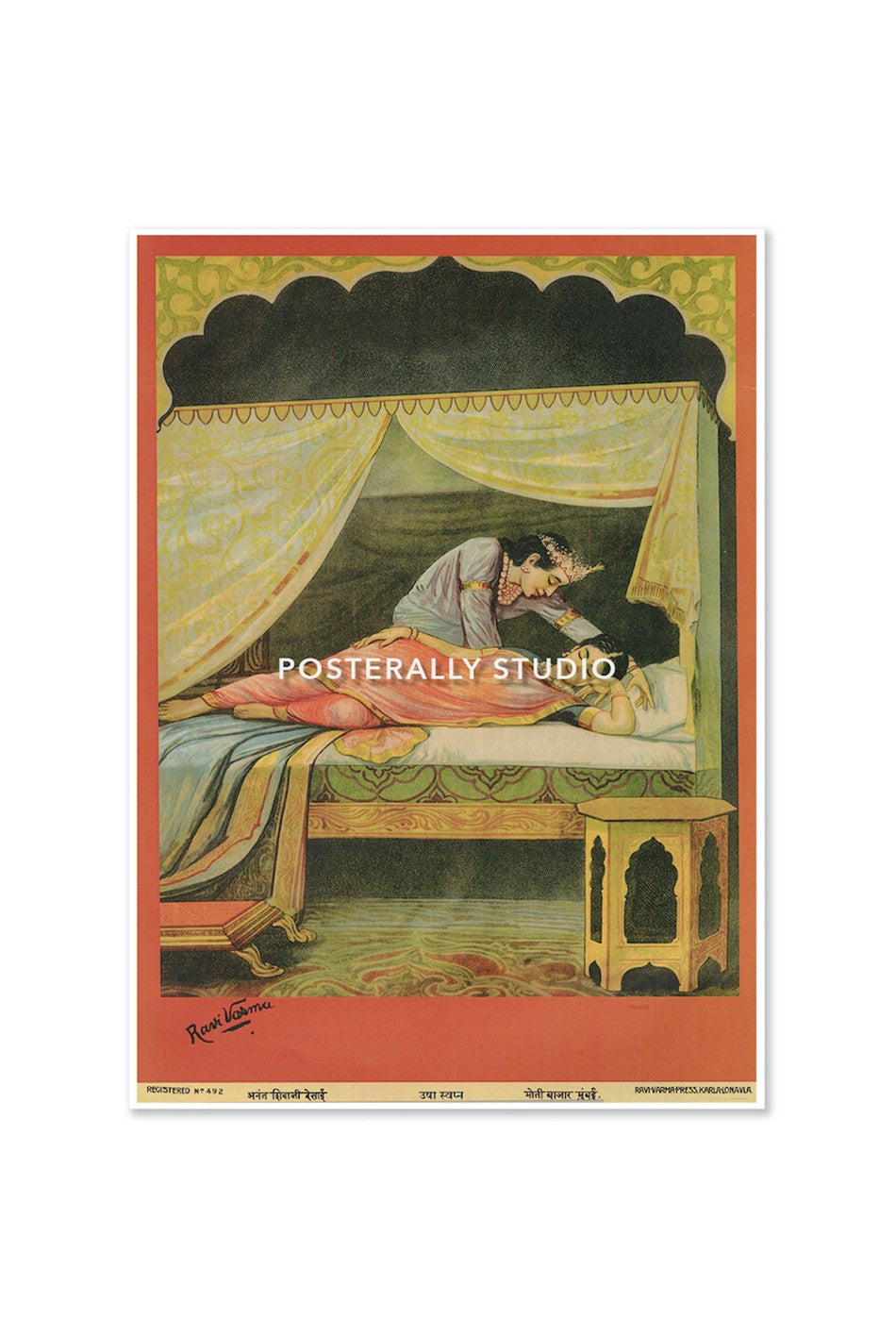Usha Swapna by Raja Ravi Varma – Posterally Studio