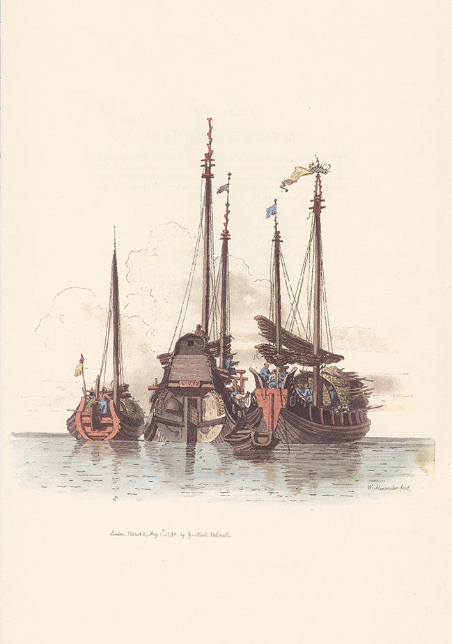 Vessels at River Ning-Po – Posterally Studio