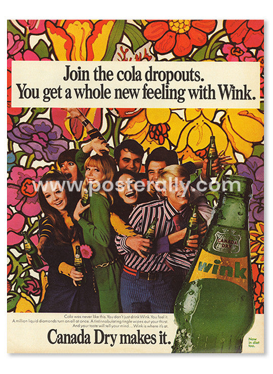 Wink Soda - Canada Dry (1968) – Posterally Studio
